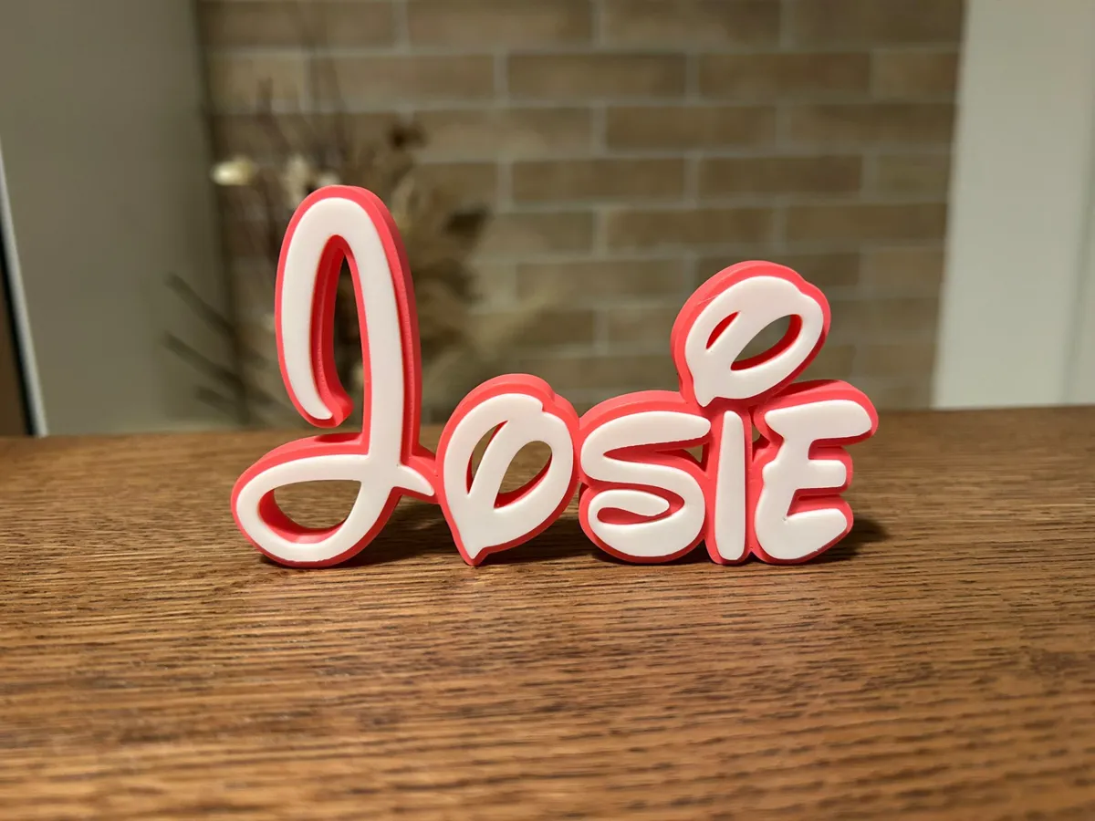 Josie Name Disney Text - Free 3D Print Model - MakerWorld