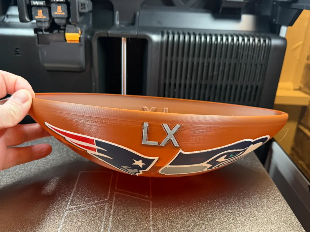 Super Bowl LX Bowl - Free 3D Print Model - MakerWorld