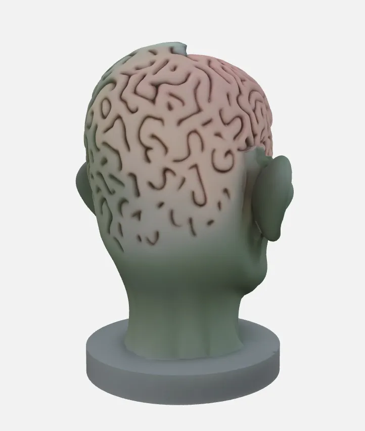 The Zombie Brain - Free 3D Print Model - MakerWorld