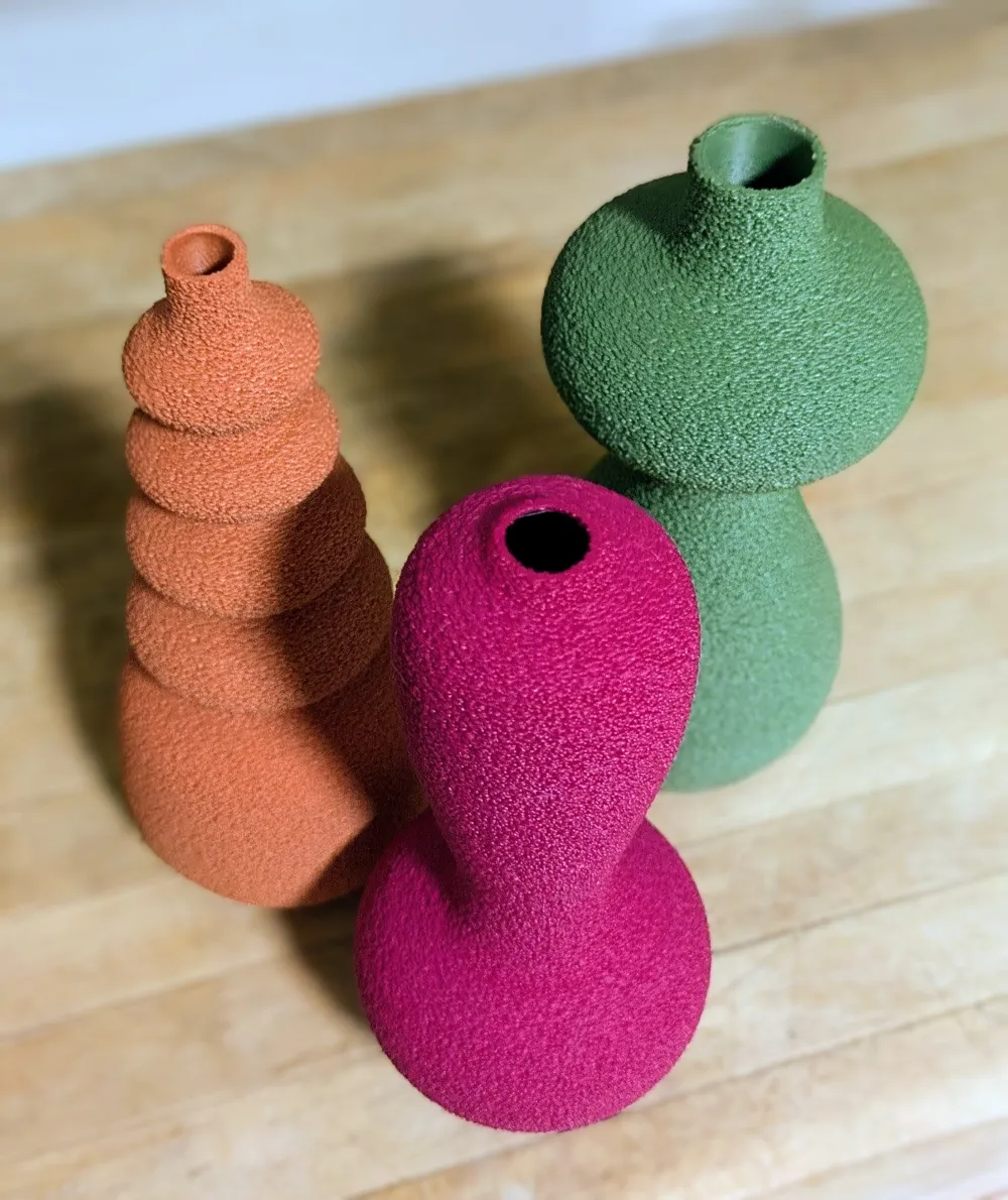 Modern Organic Fluid Fuzzy Skin Vase Collection by ThinkRob MakerWorld ...
