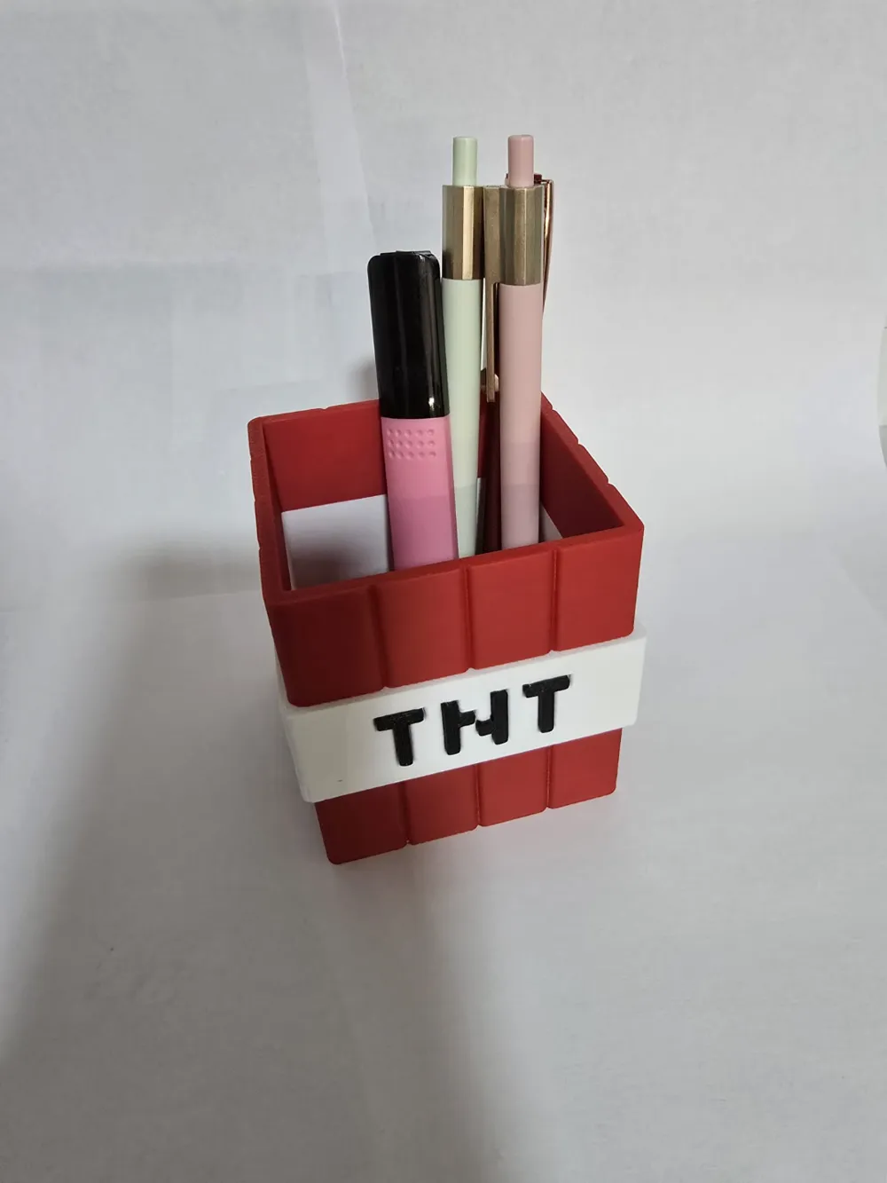 TNT Block Pen Stand/Rack - Free 3D Print Model - MakerWorld