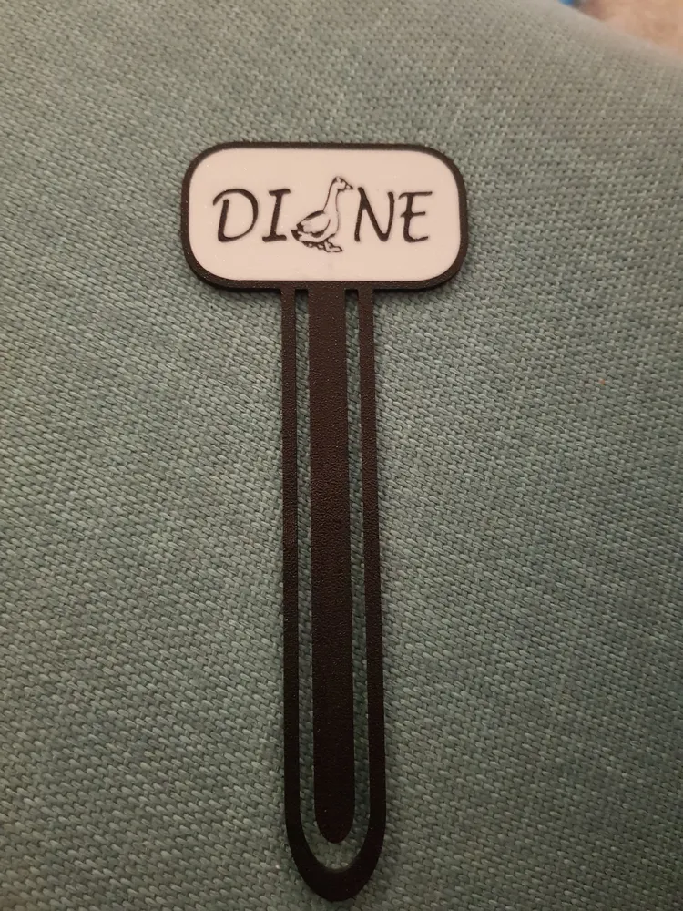 Minimalist Funny Goose Swear Word Bookmark - Free 3D Print Model ...