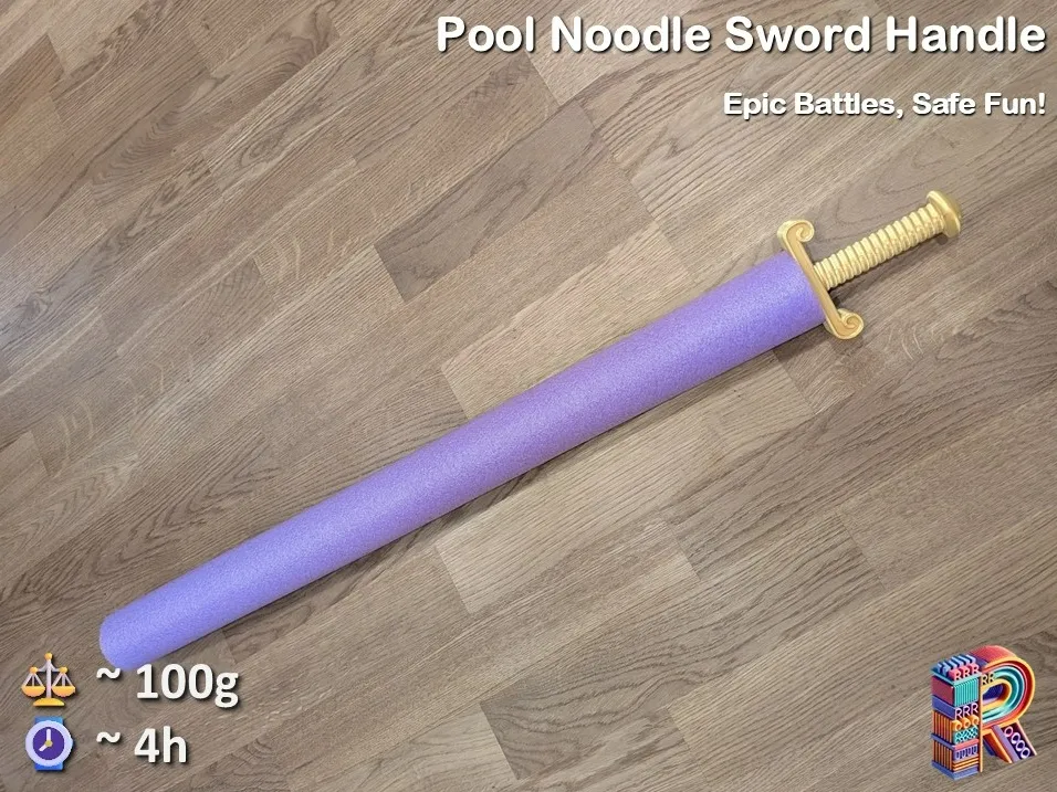 Pool Noodle Sword Handle – Epic Battles, Safe Fun! - Free 3D Print ...