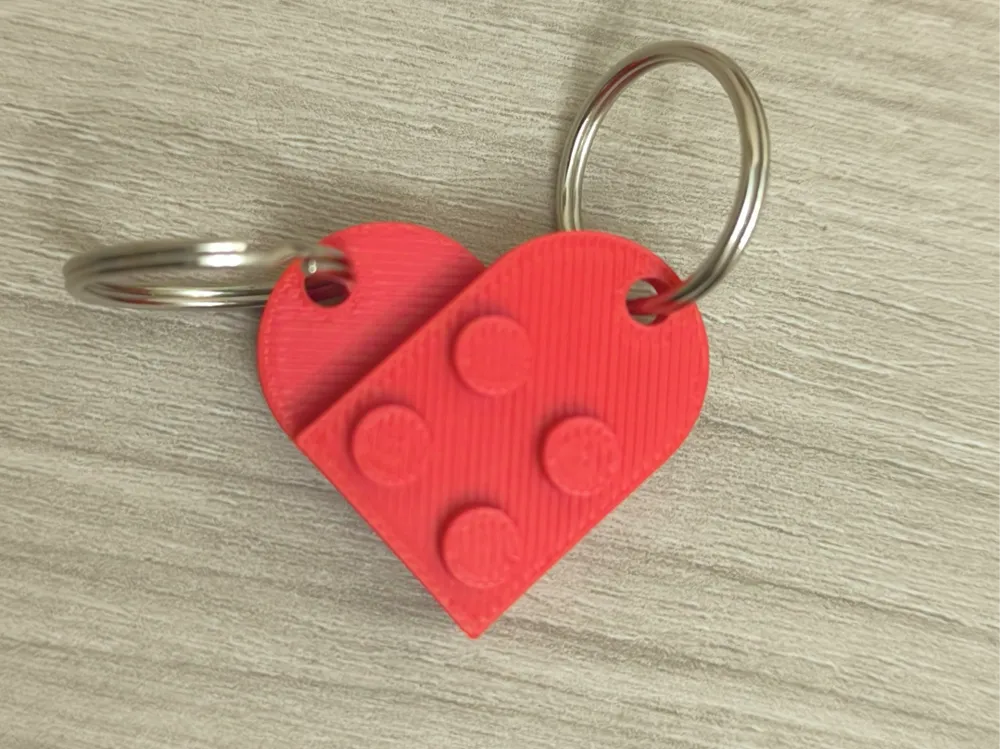 Lego_Brick_Heart_Keychain (Perfect Snap) by Napo_Stam - MakerWorld