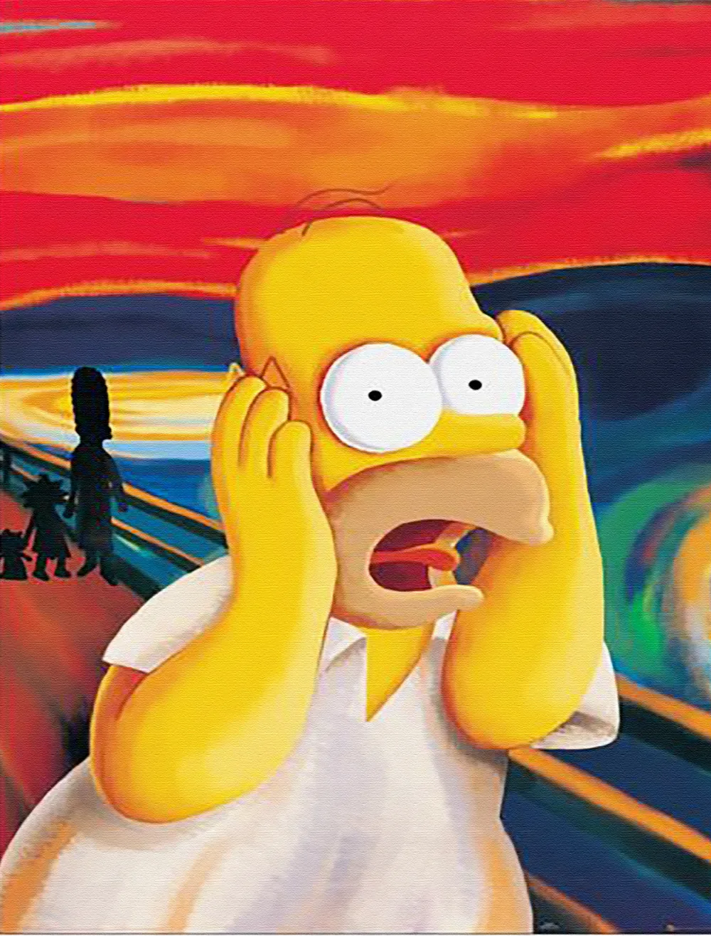 homer simpson munch hueforge 2d art by Tala16 Help Stampa 3D Italia ...
