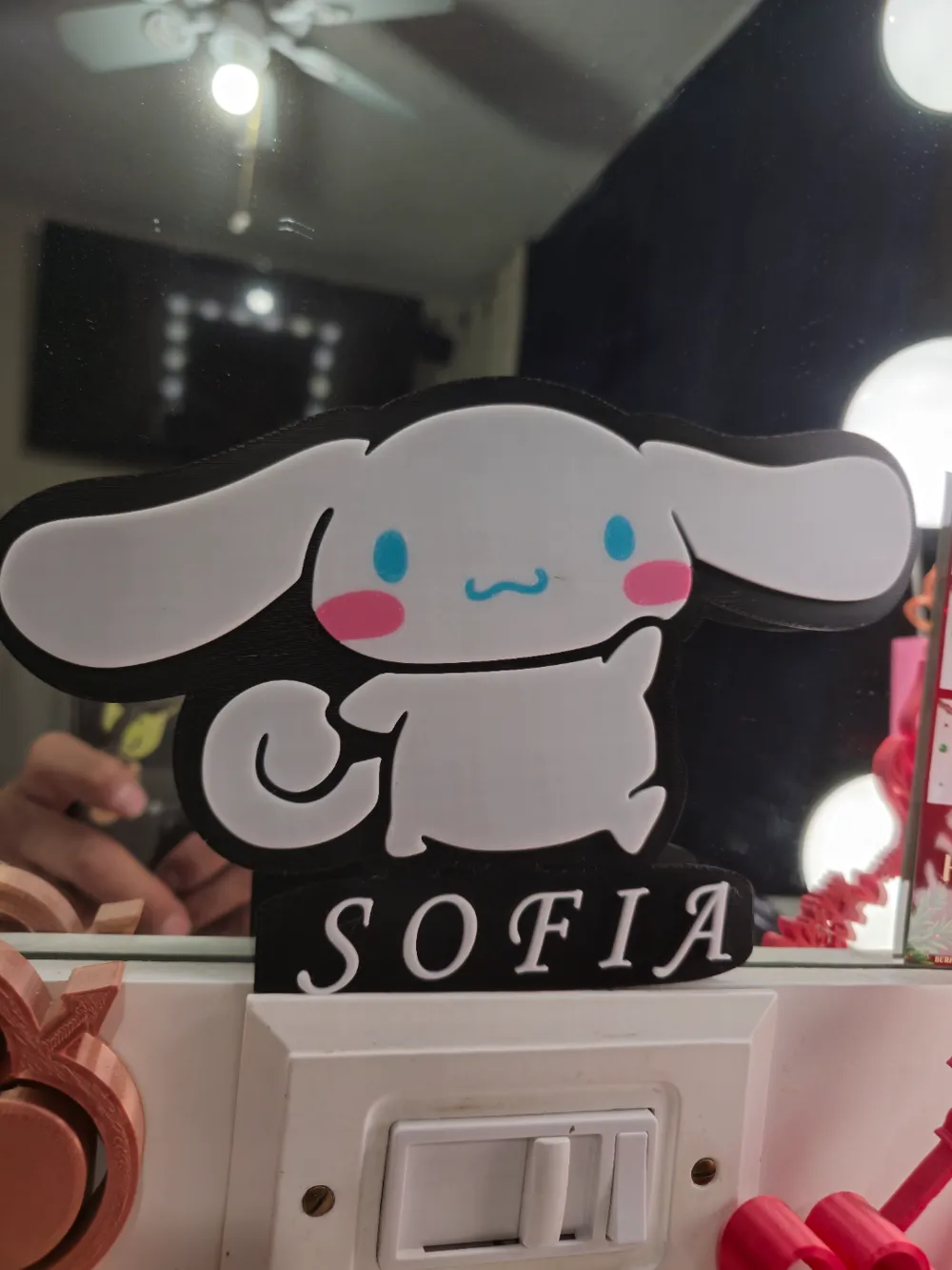 Customize Cinnamoroll name plate - Free 3D Print Model - MakerWorld