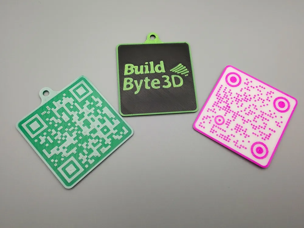 QR Link Tag – Minimalist & Customizable Square by BuildByte3D ...
