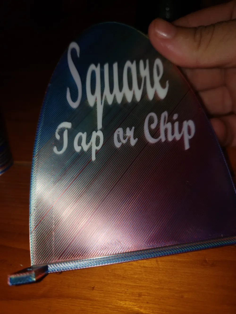 Square Pay Sign (Plate Only) by Chase3dMakerWorld: Download Free 3D Models