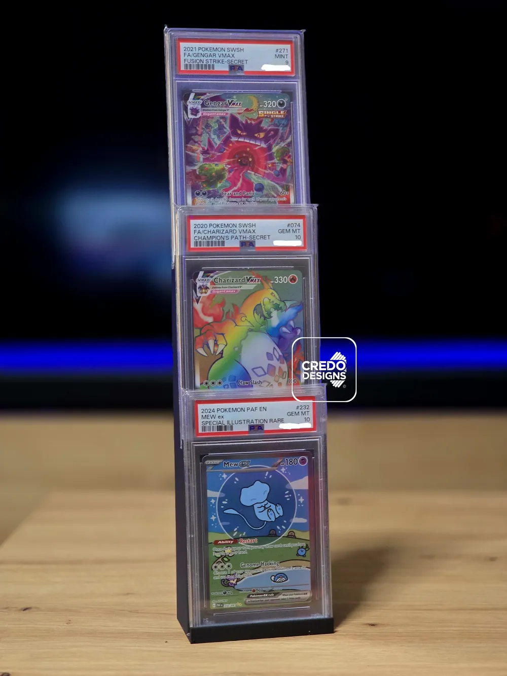 Pokémon PSA/CGC/Beckett Slab Display Stand - Free 3D Print Model ...