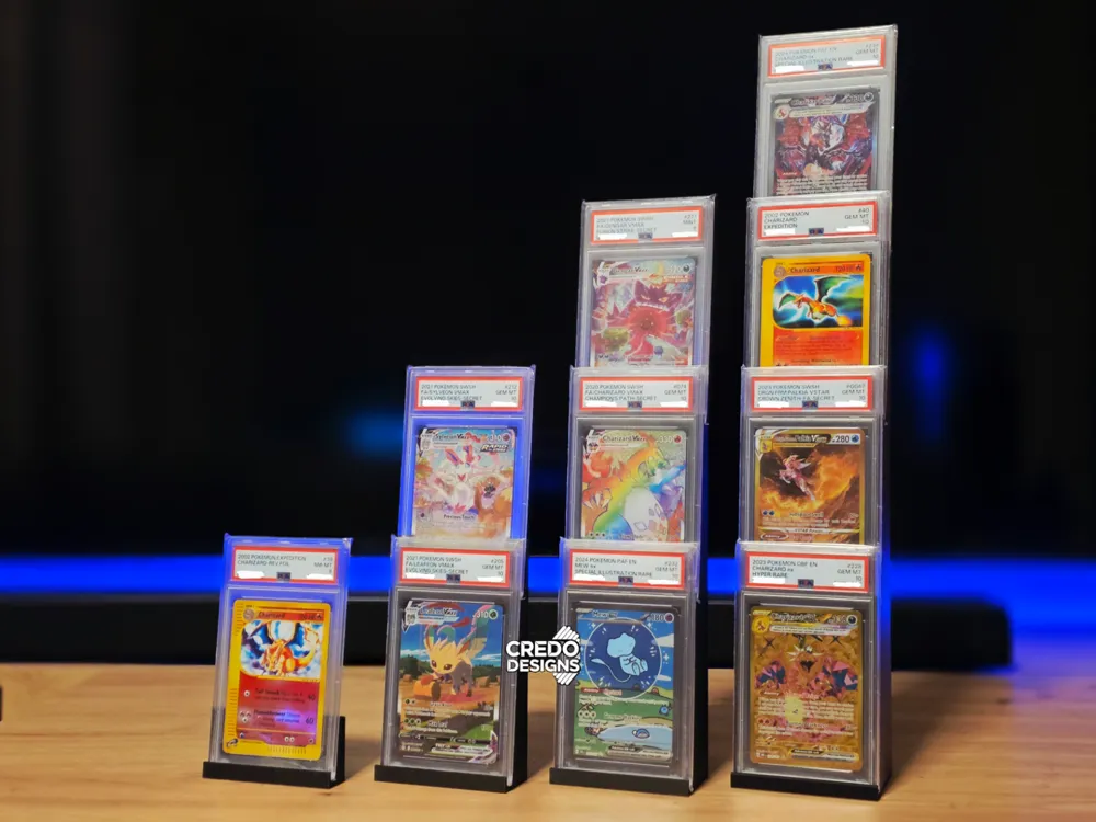 Pokémon PSA/CGC/Beckett Slab Display Stand - Free 3D Print Model ...