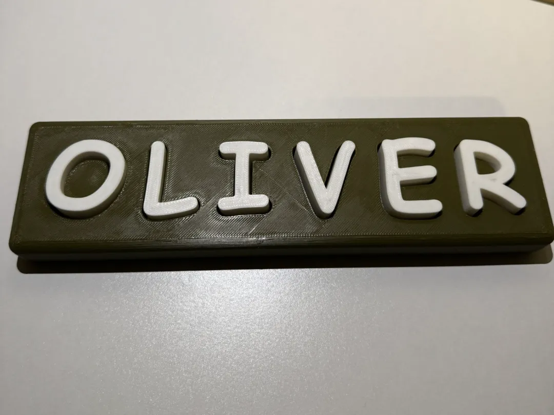 OLIVER - Name Puzzle - Free 3D Print Model - MakerWorld