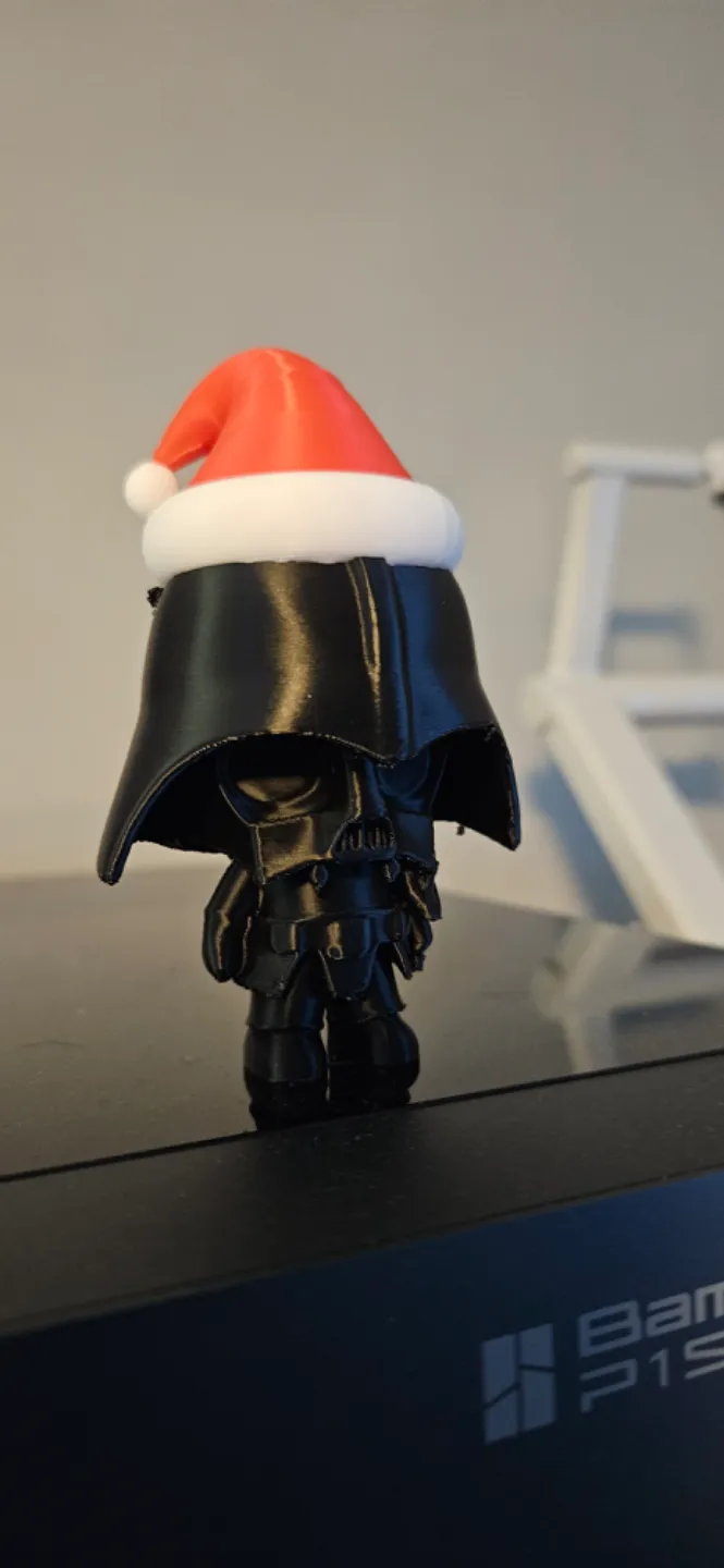 Mini Darth vader with a Santa Hat Remixed by Simple£D - MakerWorld