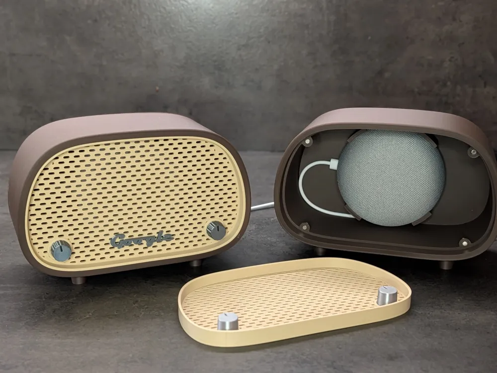 Boîtier radio rétro pour Google Nest Mini - Modèle d'Impression 3D ...