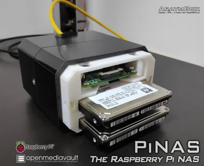 Raspberry Pi 5 Four Bay NAS by mklements MakerWorld: Download Free 3D ...