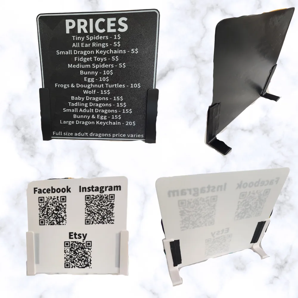 Make My sign Angled holder by jessp118 MakerWorld: Download Free 3D Models