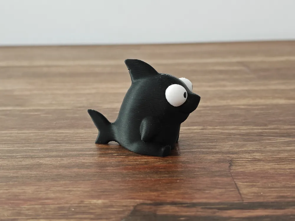 Funny Cartoon Shark with Big Goofy Eyes - Free 3D Print Model - MakerWorld