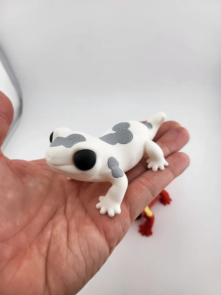 Kawaii cute Gecko Lizard Toy Stylized no ams by Mad power MakerWorld ...