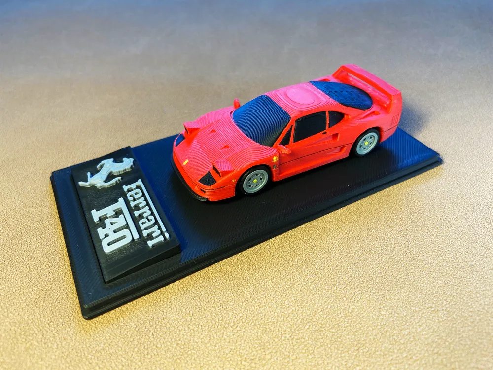 【Ferrari】Ferrari F40 1/64 Body, Movable Tires by SAMPAN棱界复刻 MakerWorld: Download Free 3D Models