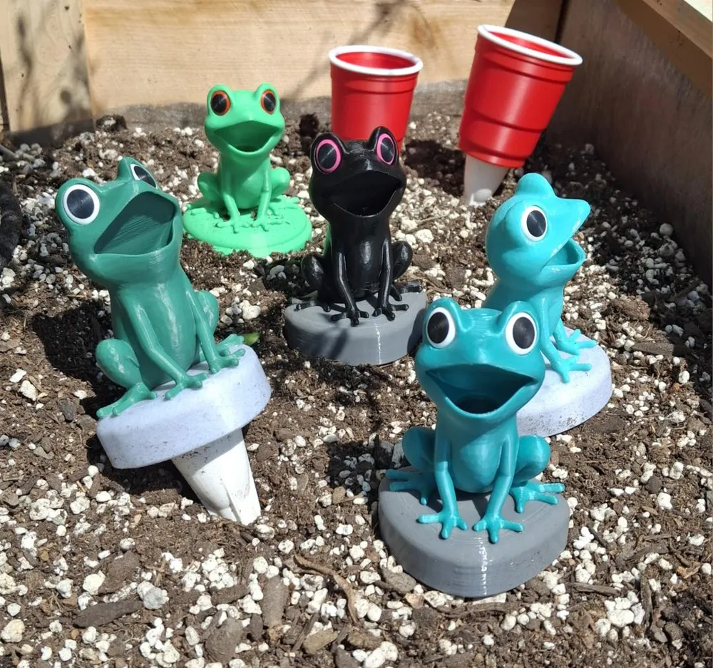 Plant Watering Thirsty Frog - Modular Self Drip by Kangaroo MakerWorld ...