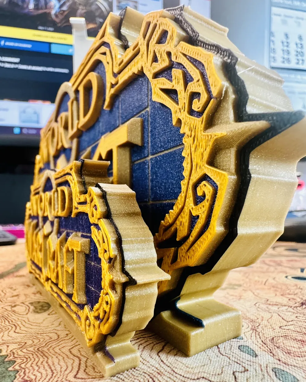 World of Warcraft Logo Display Stand by GoronenDruck MakerWorld ...