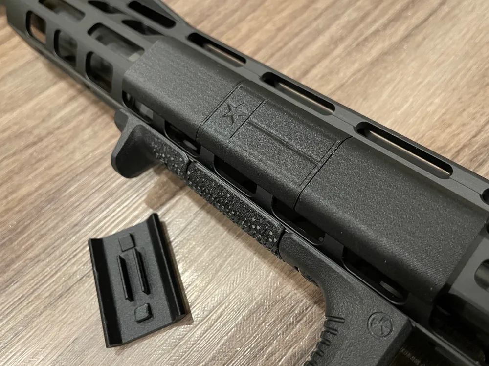 (Snap In) M-LOK Rail Covers Texas Flag Grip - Free 3D Print Model ...