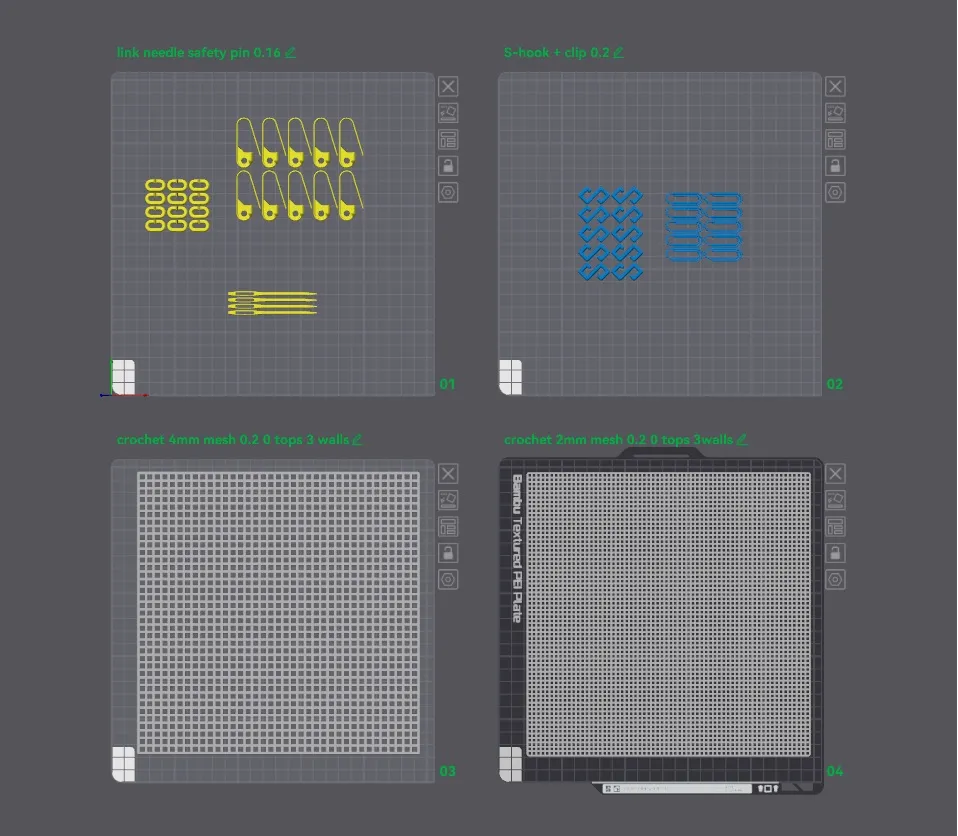 Simple Crochet canvas Kit - Free 3D Print Model - MakerWorld