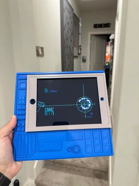 Galaxys Edge Ipad Mini 2 HUD display Plate by BlckStar - MakerWorld
