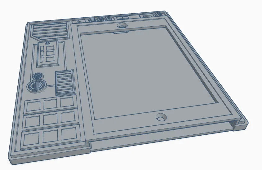 Galaxys Edge Ipad Mini 2 HUD display Plate by BlckStar - MakerWorld