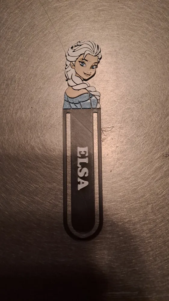 Elsa Frozen bookmark by 3D Fun design MakerWorld: Download Free 3D Models