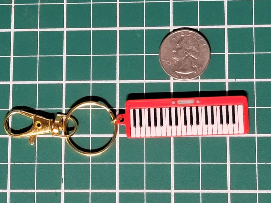 Mini Keyboard Keychain 37 key - Free 3D Print Model - MakerWorld