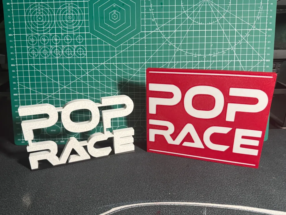 Logotipos POP RACE - Suporte, Parede - Modelo gratuito para impressão ...