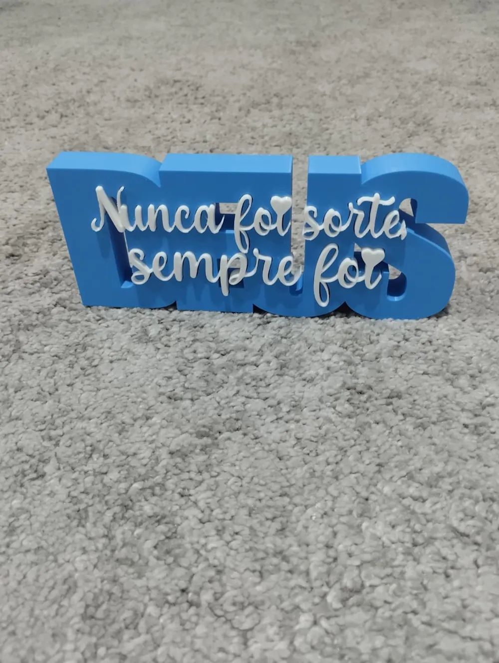 Frase Nunca foi sorte, sempre foi DEUS - Modelo gratuito para impressão ...