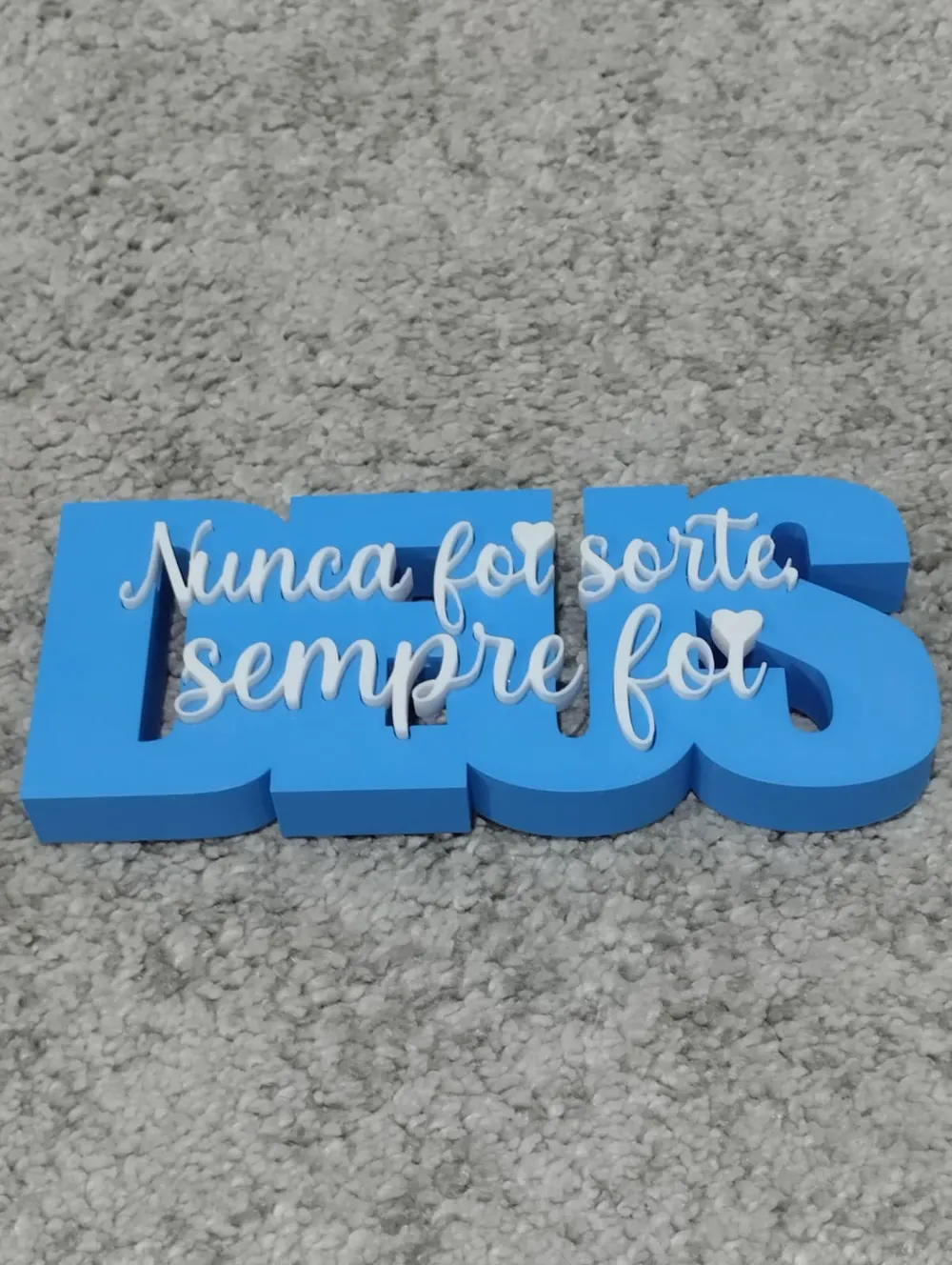 Frase Nunca foi sorte, sempre foi DEUS - Modelo gratuito para impressão ...