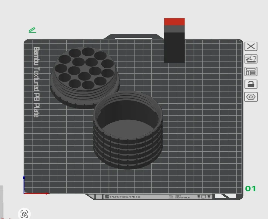 Battery Containers-Frag Pattern - Free 3D Print Model - MakerWorld