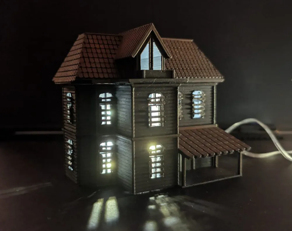 Halloween Haunted House - Halloween Village - Free 3D Print Model ...