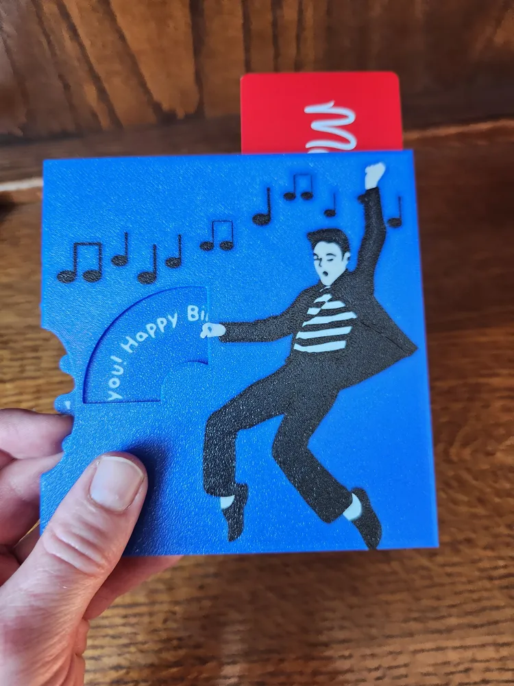 Interactive Gift Card - The King - Free 3D Print Model - MakerWorld