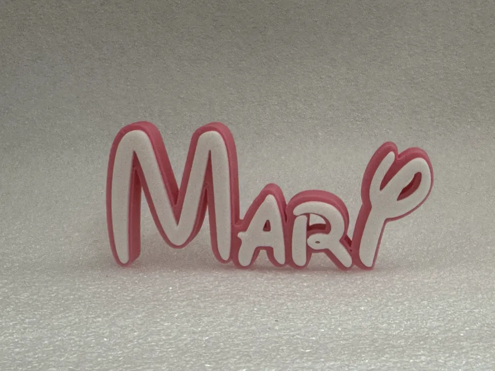 Disney Theme 3D Name Decor Sign Mary - Free 3D Print Model - MakerWorld