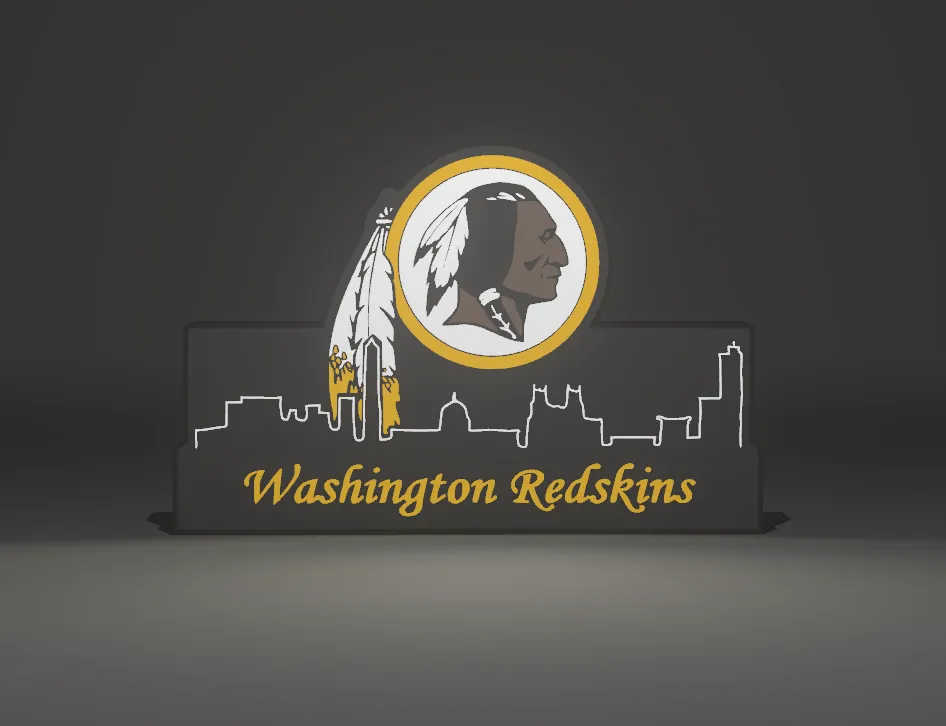 Lightbox Washington Redskins with skyline! by Rotterdam_3d_Art ...