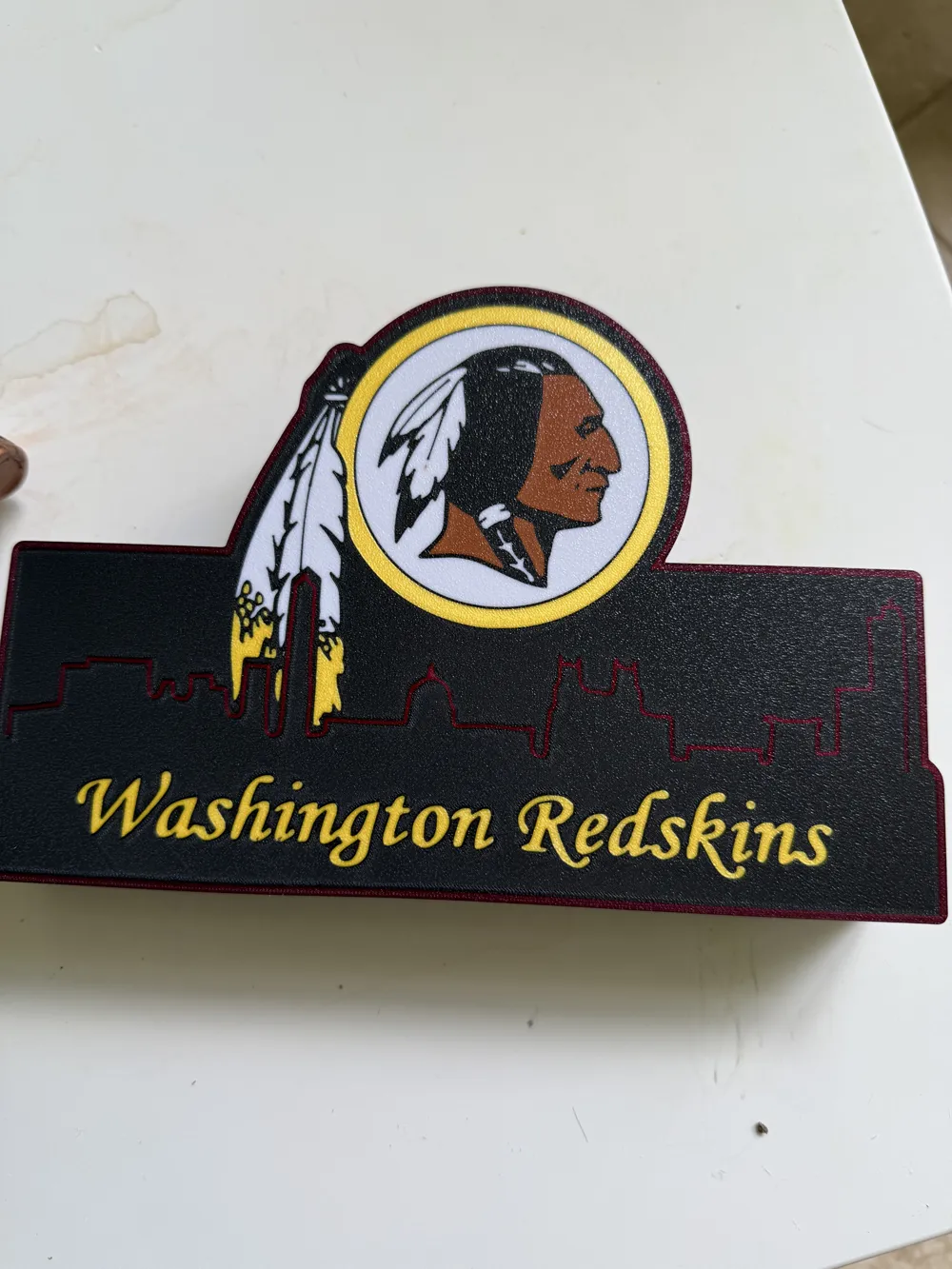 Lightbox Washington Redskins with skyline! by Rotterdam_3d_Art ...