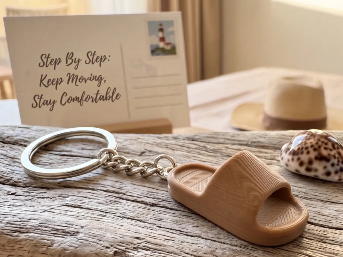 Kawaii Miniature Slide Slipper Keychain - Free 3D Print Model - MakerWorld