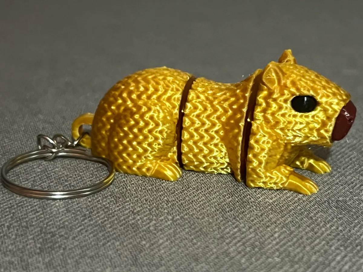 Articulated knitted Capybara keychain - Free 3D Print Model - MakerWorld