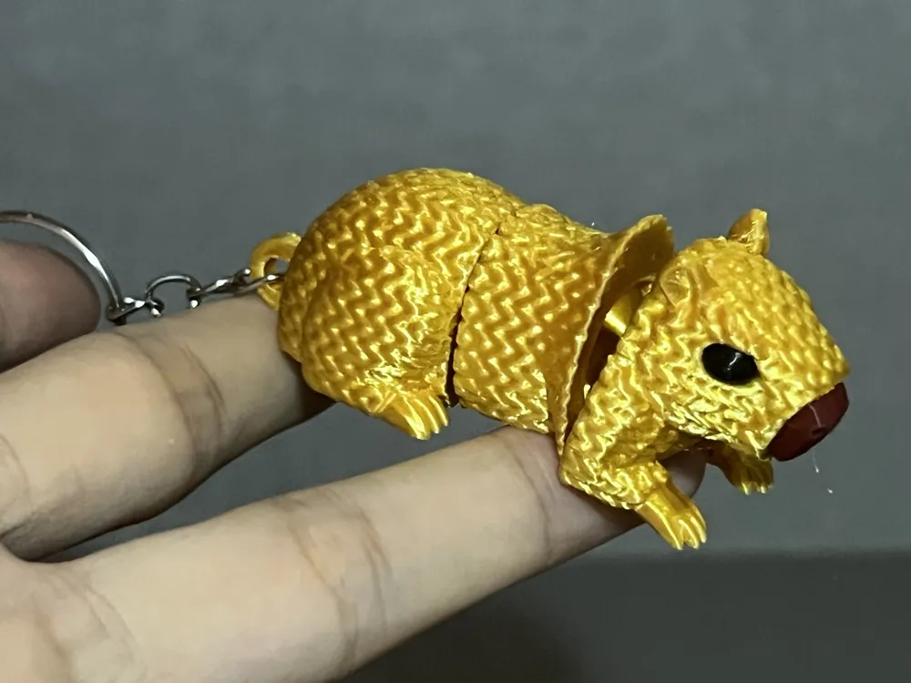 Articulated knitted Capybara keychain - Free 3D Print Model - MakerWorld