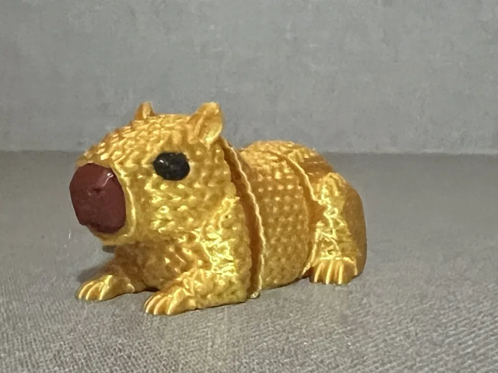 Articulated knitted Capybara keychain - Free 3D Print Model - MakerWorld