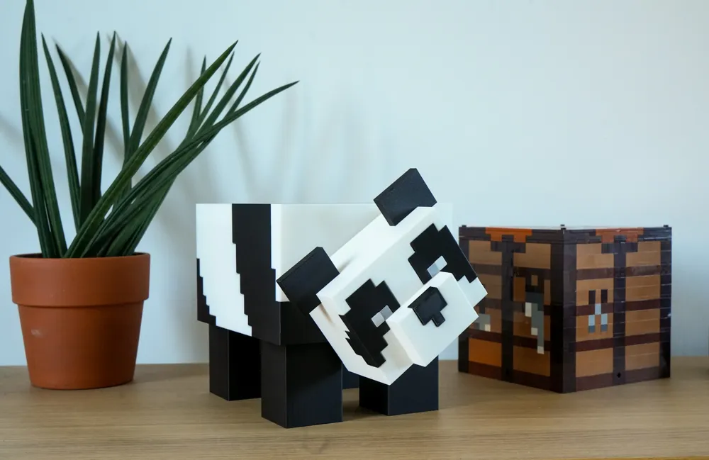 Panda Minecraft by Quoiprint MakerWorld: Download Free 3D Models
