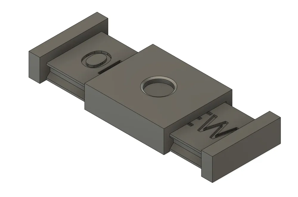 Sliding Magnetic Sign by qharalms - MakerWorld
