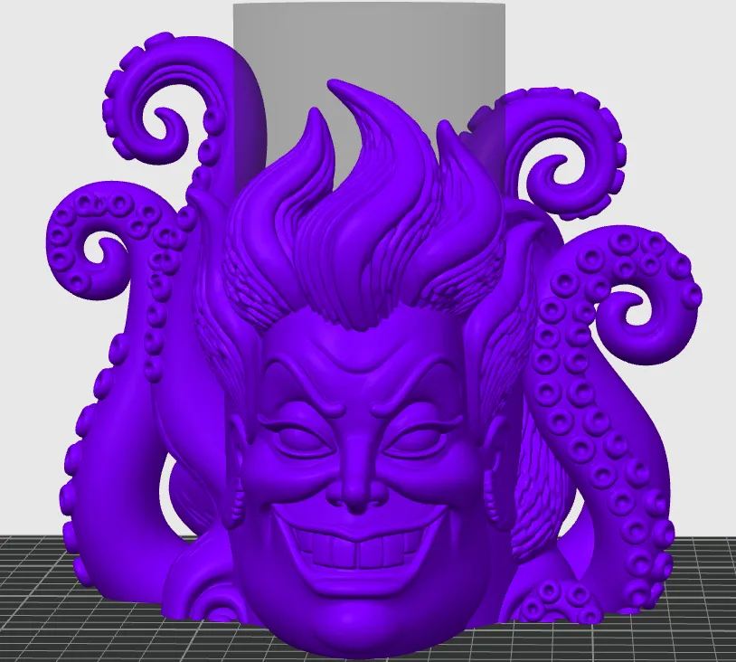 Disney - Ursula planter pot single color by Tony_Zomby MakerWorld ...