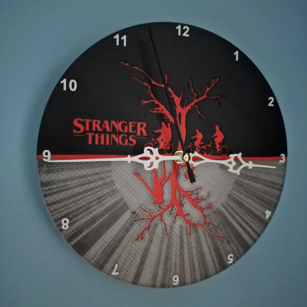 Stranger Things Clock by adam0492 - MakerWorld