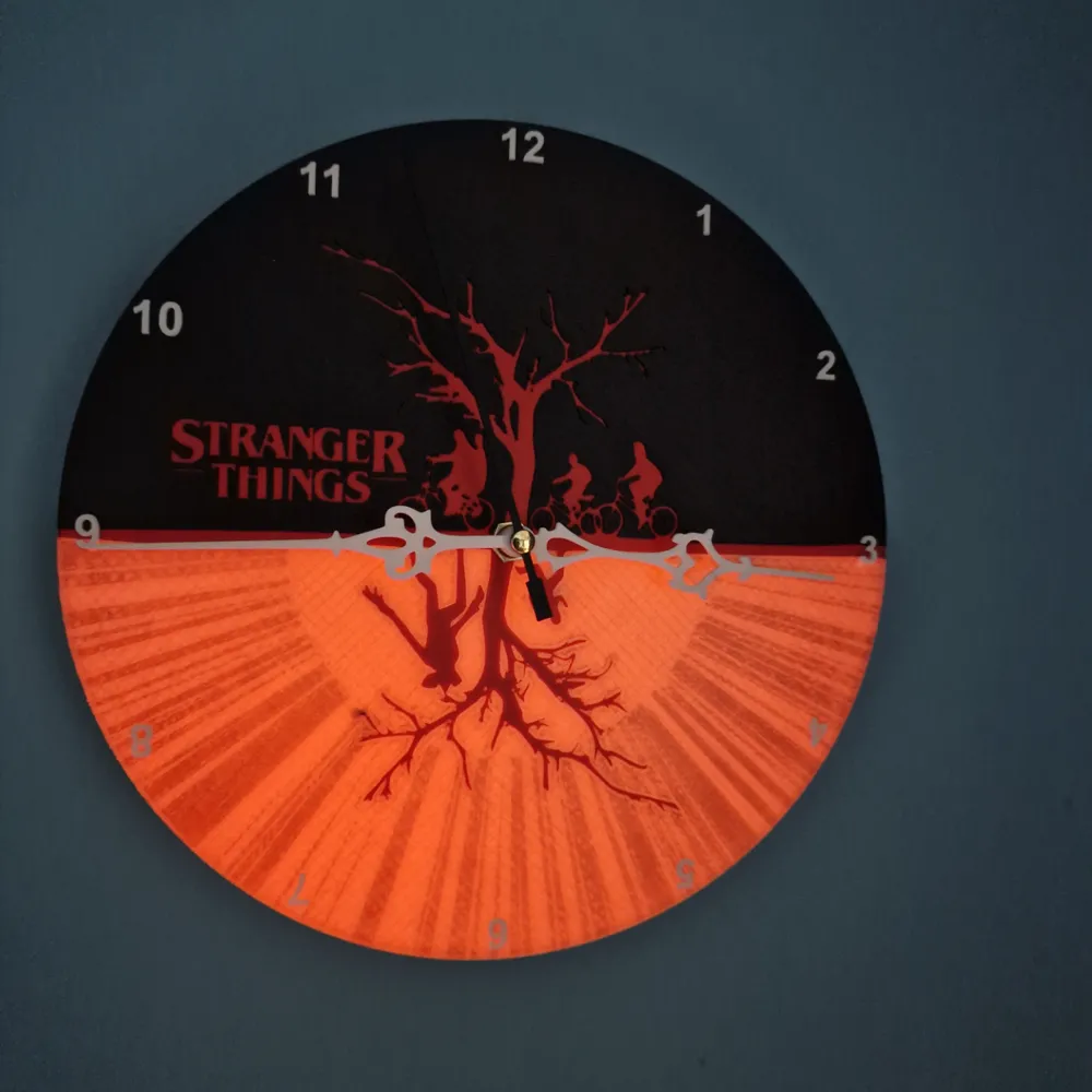 Stranger Things Clock by adam0492 - MakerWorld