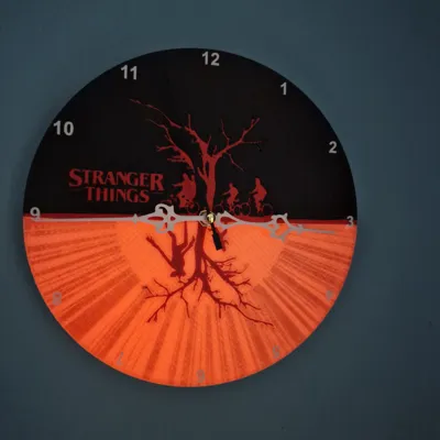 Stranger Things Clock by adam0492 - MakerWorld