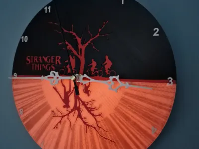Stranger Things Clock by adam0492 - MakerWorld